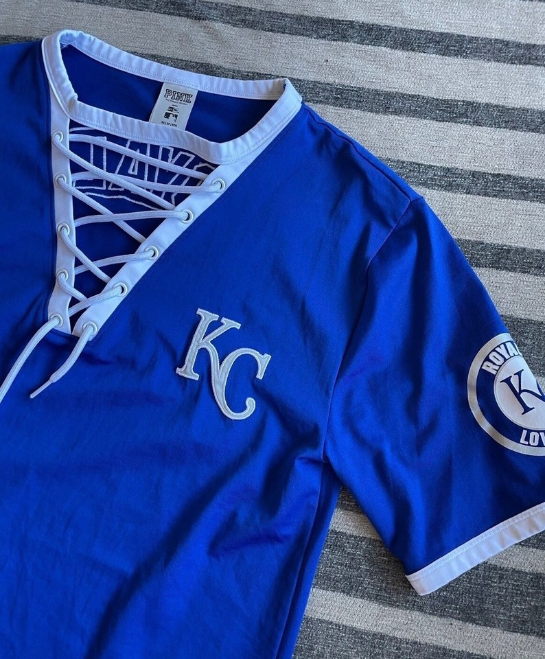 PINK Victoria’s Secret MLB Kansas City Royals jersey shirt. XS | eBay