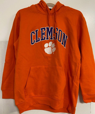 Clemson Tigers NCAA Genuine Stuff Pullover Orange Hoodie Men's Large | eBay