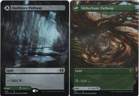 MTG Kaldheim - Slitherbore Pathway / Darkbore Pathway (Extended/Foil ...