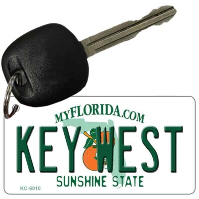 Key West Florida State Novelty Metal Aluminum Key Chain License Plate ...