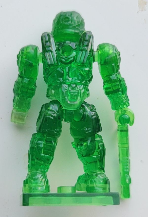 Mega Bloks Halo Series 8 Green Translucent Spartan Recruit Minifigure ...