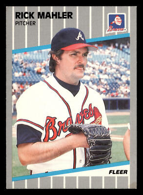 Rick Mahler 1989 Fleer #595 Atlanta Braves Buy10get5FREE | eBay