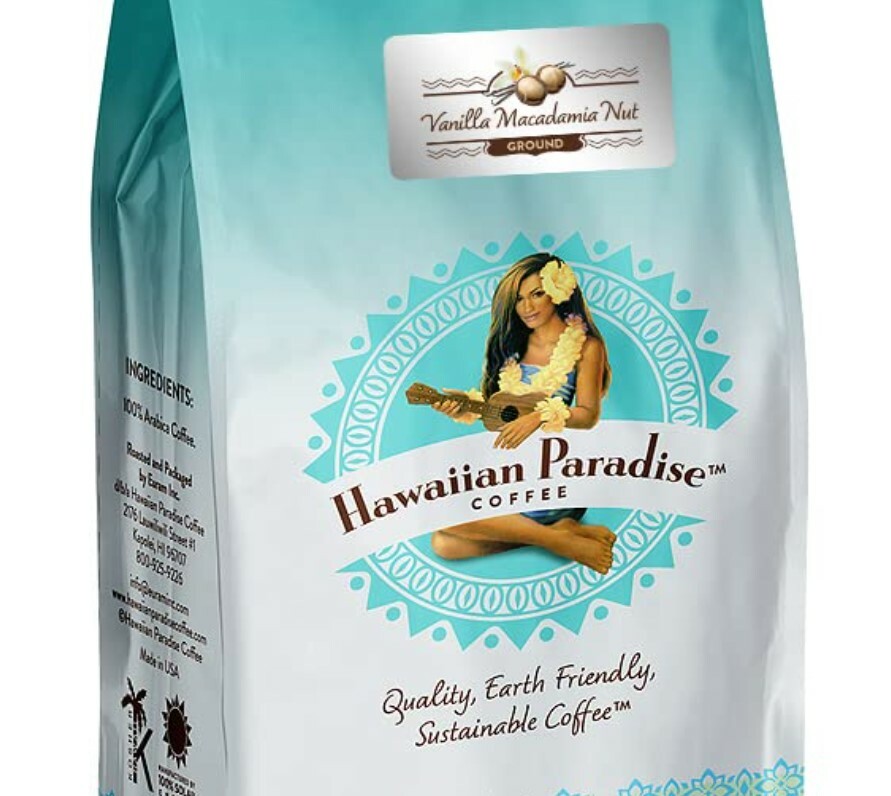 🌺24 oz Hawaiian Paradise Coffee VANILLA MACADAMIA NUT Medium Roast ...