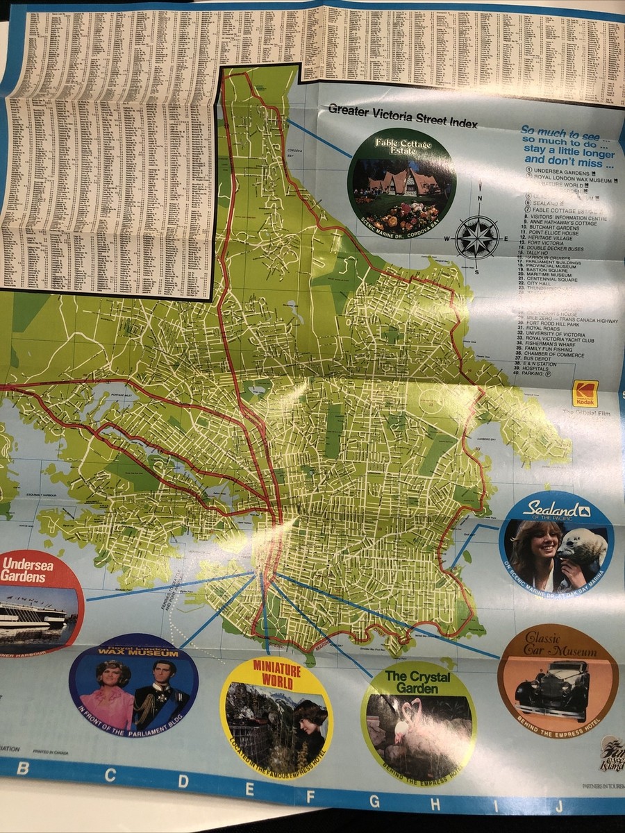 Victoria Tourist Map