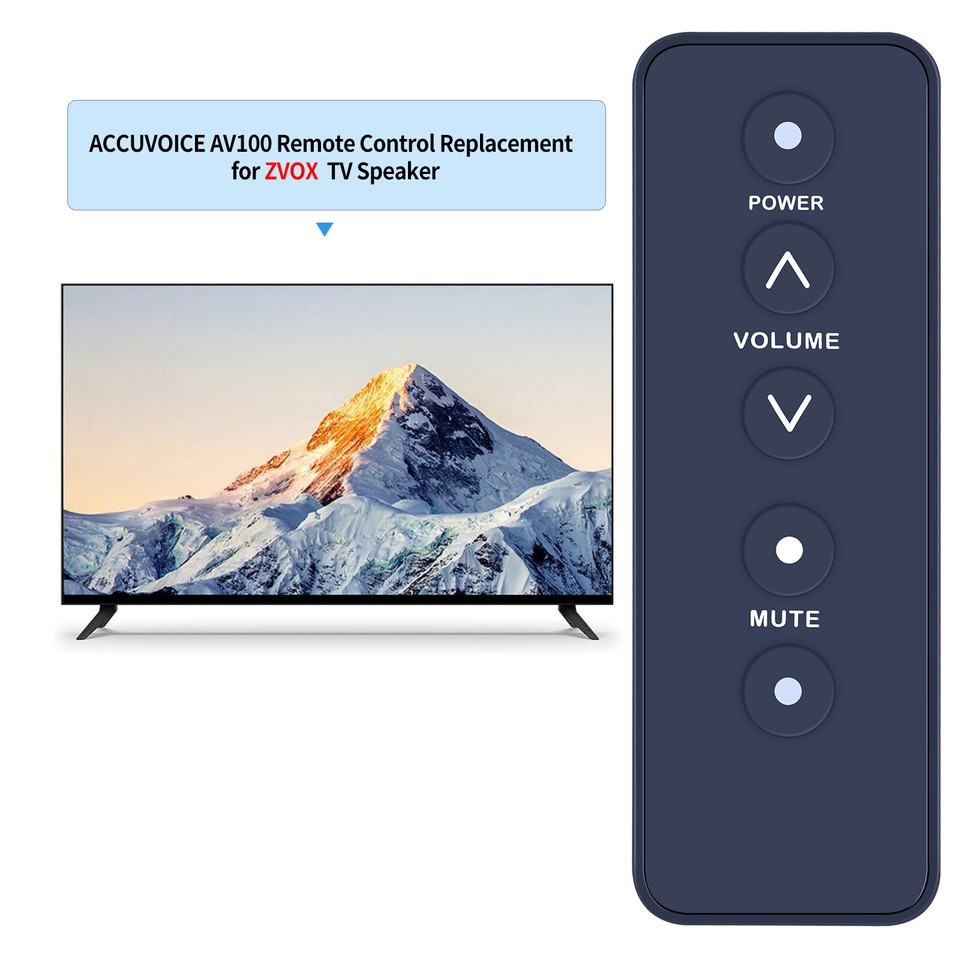 Replacement Remote Control For ZVOX AccuVoice AV100 TV Speaker | eBay