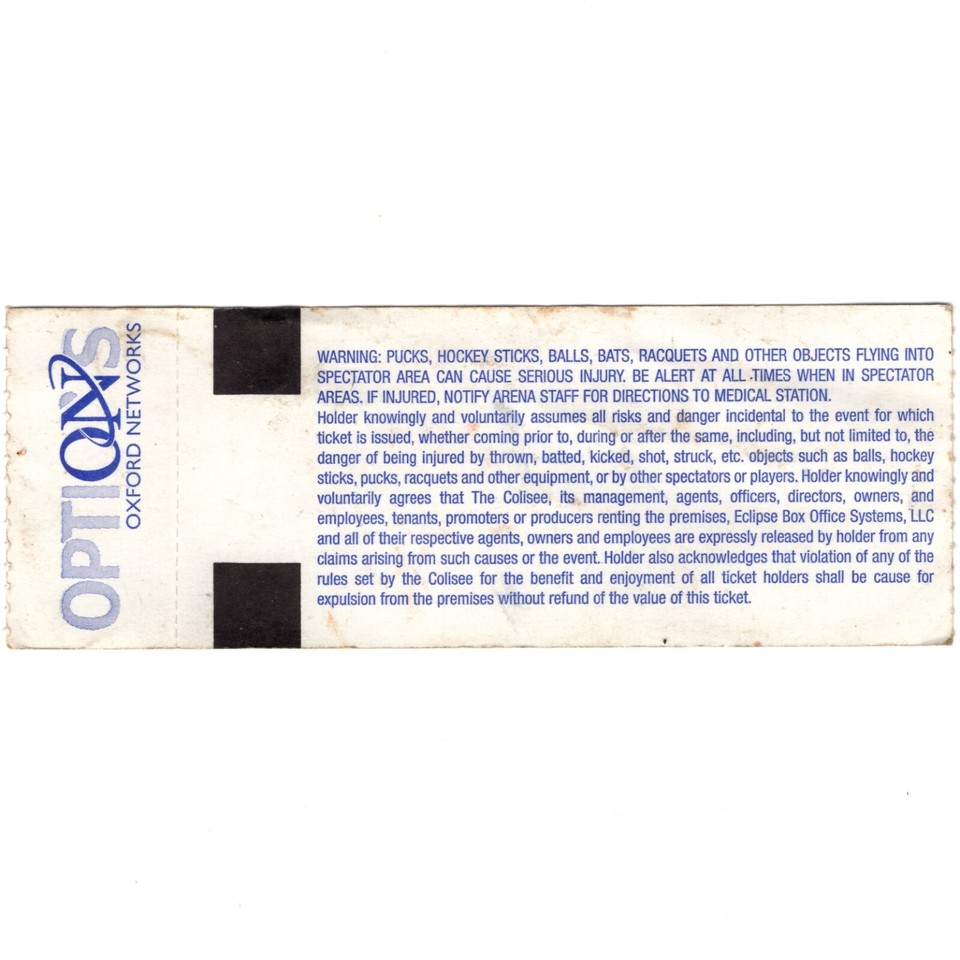 SLIPKNOT Concert Ticket Stub LEWISTON MAINE 11/3/05 SUBLIMINAL VERSES ...