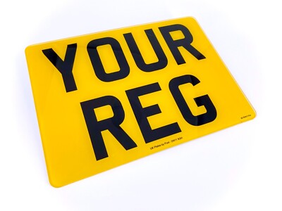 11x8 Square Rear Number Plate | Caravan | Trailer | 4x4 | Land Rover ...