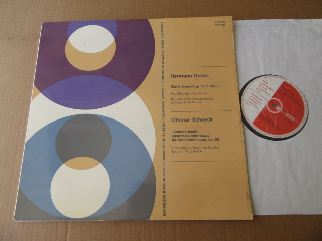 SWISS COMPOSERS SERIES HERMANN GOETZ piano concerto PAUL BAUMGARTNER O ...