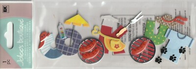 Jolee's Title Waves Vintage COOKOUT BBQ theme 3-D stickers 79504 Fast ...