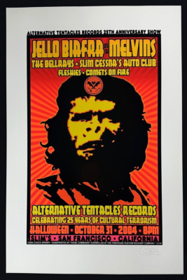 Jello Biafra Melvins POSTER Bellrays Firehouse 2004 Silkscreen Chuck ...