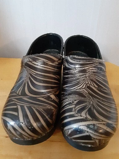 Zebra Dansko Clogs