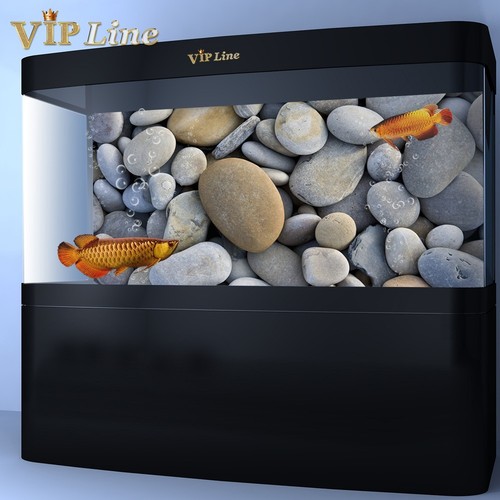 Aquarium Background Poster Pebbles HD Fish Tank Decor Landscape 24" 48 ...