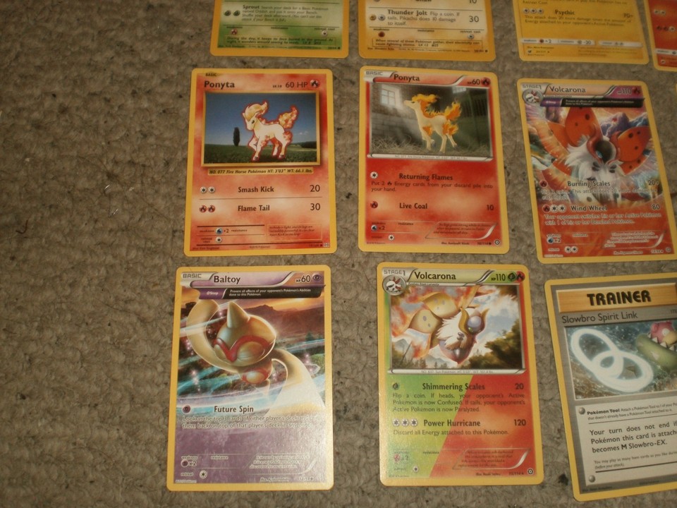 Pokemon Card Lot 16 Vintage Cards Fossil Jungle Pikachu E3 Yellow ...