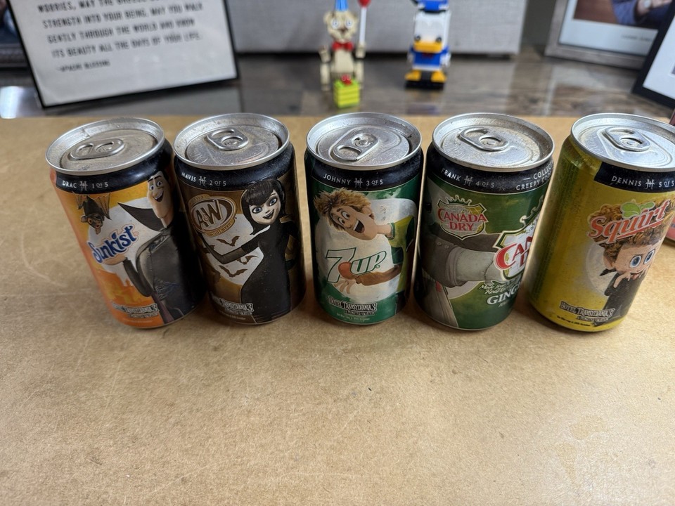 OLD SODA 🥤 CAN LOT 5 DENTS,HOLES, RUST ECT…..7.5oz HOTEL Transylvania 3 ...