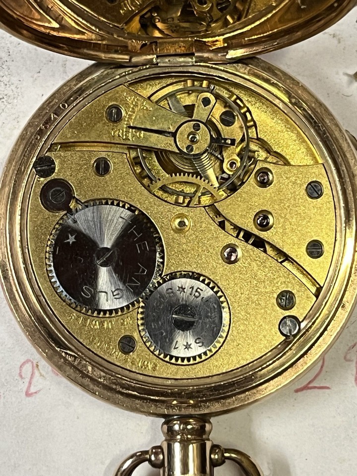 ANTIQUE THE ANGUS 16s 15j HUNTER POCKET WATCH, IN MINT CONDITION | eBay