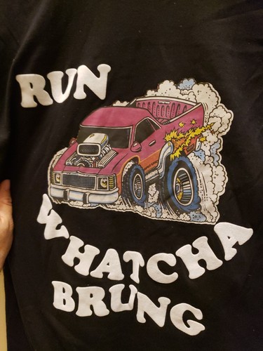 Vintage Run Whatcha Brung Single Stitch T-Shirt XL Drag Racing Funny ...