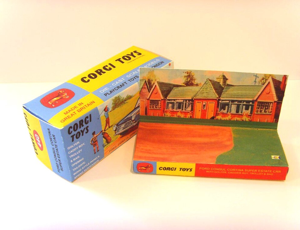 CORGI No.491 - FORD CORTINA ESTATE - Custom display/ Repro box & tray ...