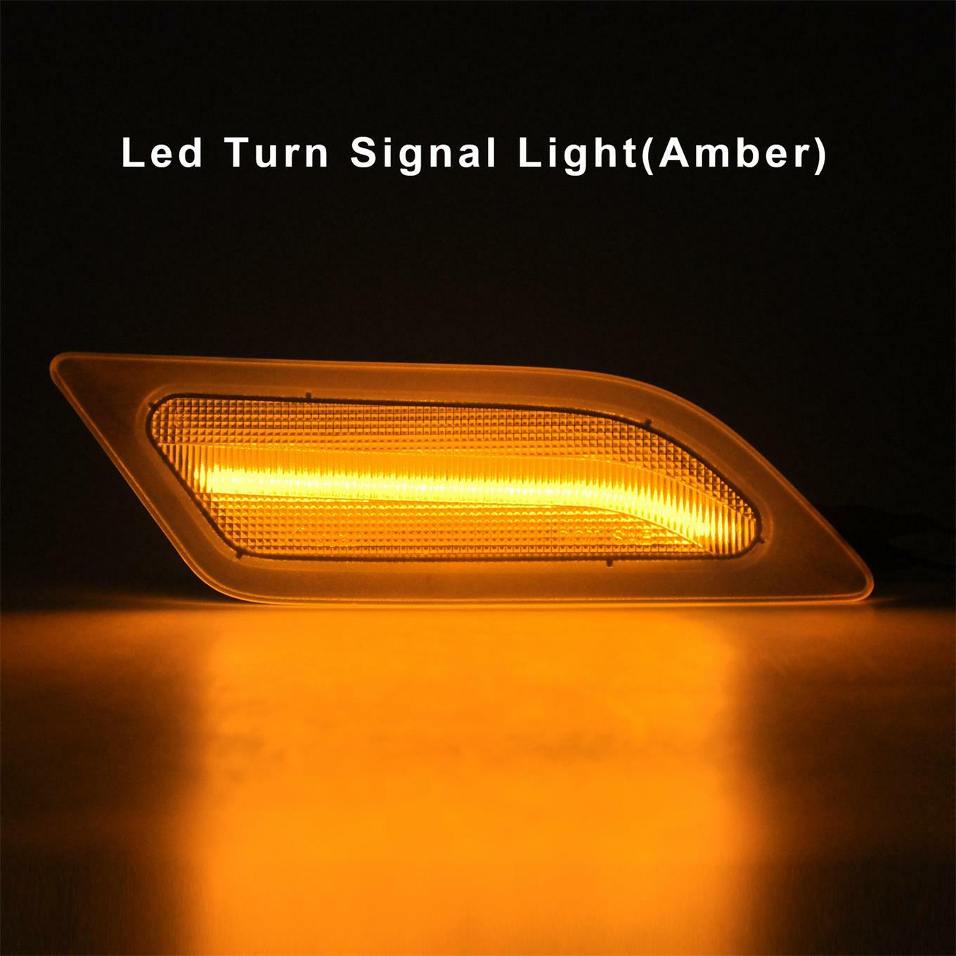 For 2012-14 Mercedes-Benz W204 C250 C300 C350 Amber LED Front Side ...