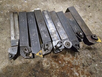 MACHINIST TOOL for LATHE Lot of 9 Carbide Insert holders for Lathe ...