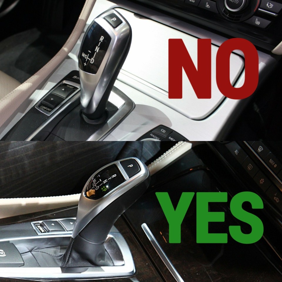 Gloss Real Carbon Fiber Gear Shift Knob Cover Fits F30 F22 F20 Sport ...