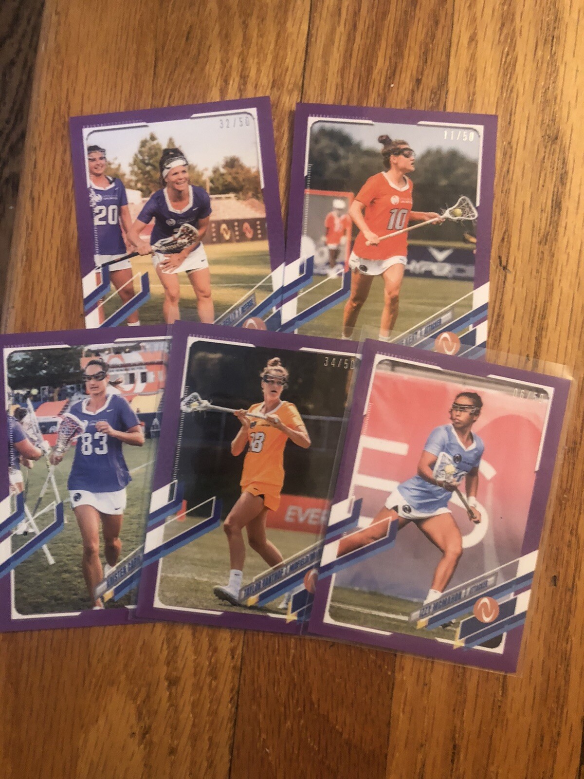 8 Different 2021 Topps Athletes Unlimited Purple LACROSSE cards Of 50 ...