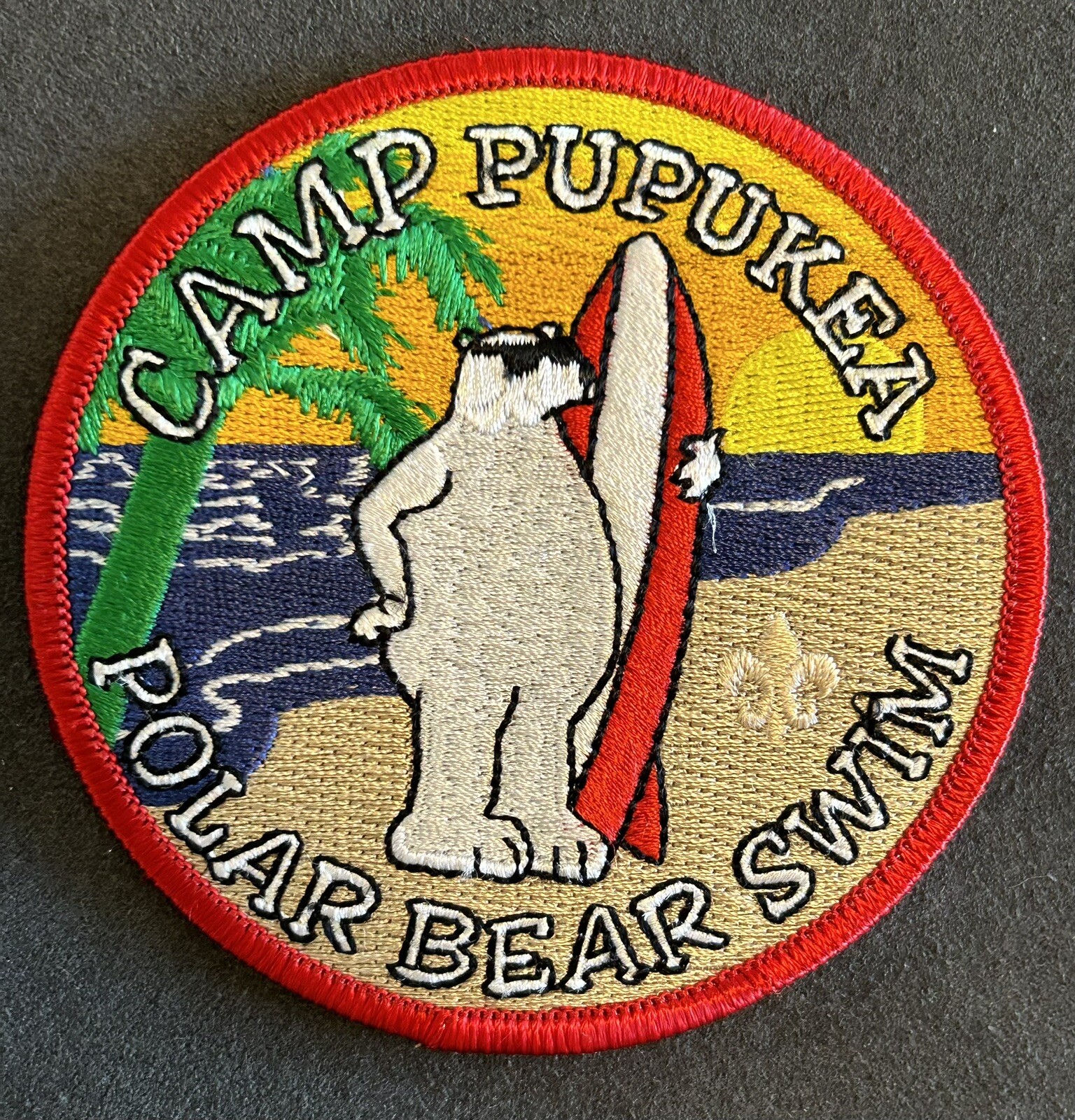 Camp Pupukea collectible Scout Polar Bear Swim Patch, Iron On, Palm ...