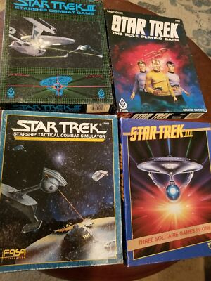 Star Trek FASA roleplaying game combat simulator three solitaire ...