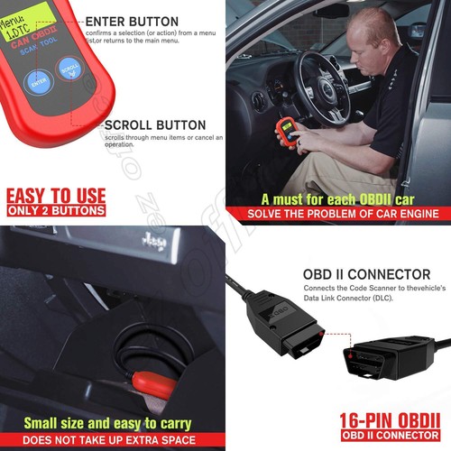 Fits Fiat 500 Car Diagnostic Code Reader Fault Reset Tool OBD2 Engine ...