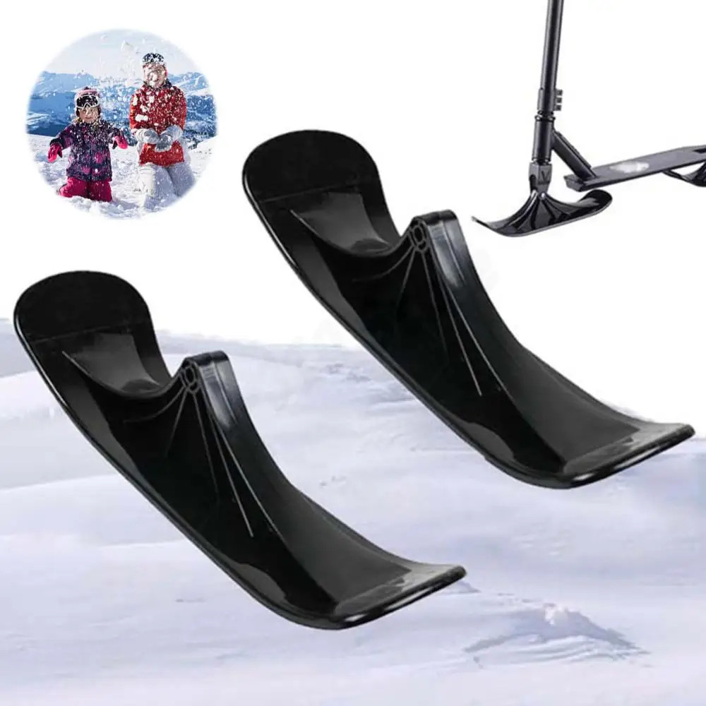 1 Pair Scooter Sled Ski Board Snow Sledge Board Set Snow Scooter for ...