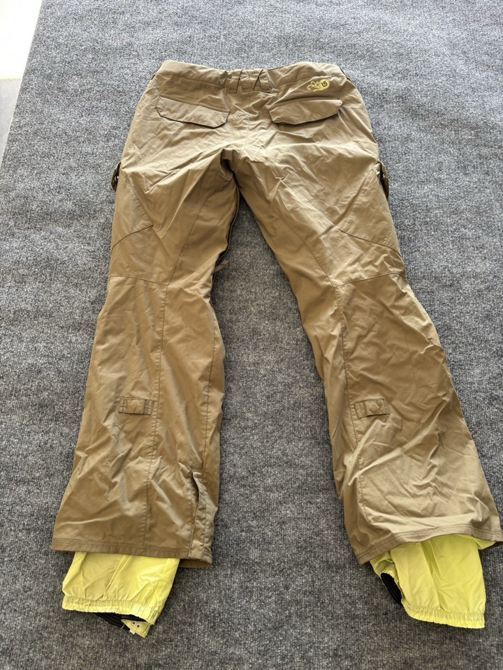 Burton Dryride Snowboard Pants Men Size M Green Lined Adjustable Cargo ...