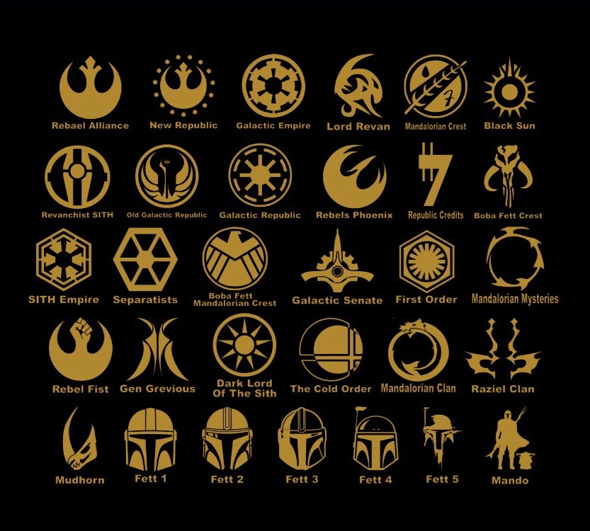 5" Star Wars Symbol Vinyl Decal Sticker Window Starwars Galactic ...