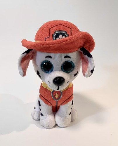 TY Beanie Boos Paw Patrol Marshall Plush 6” Fire Dog Stuffed Animal Toy ...