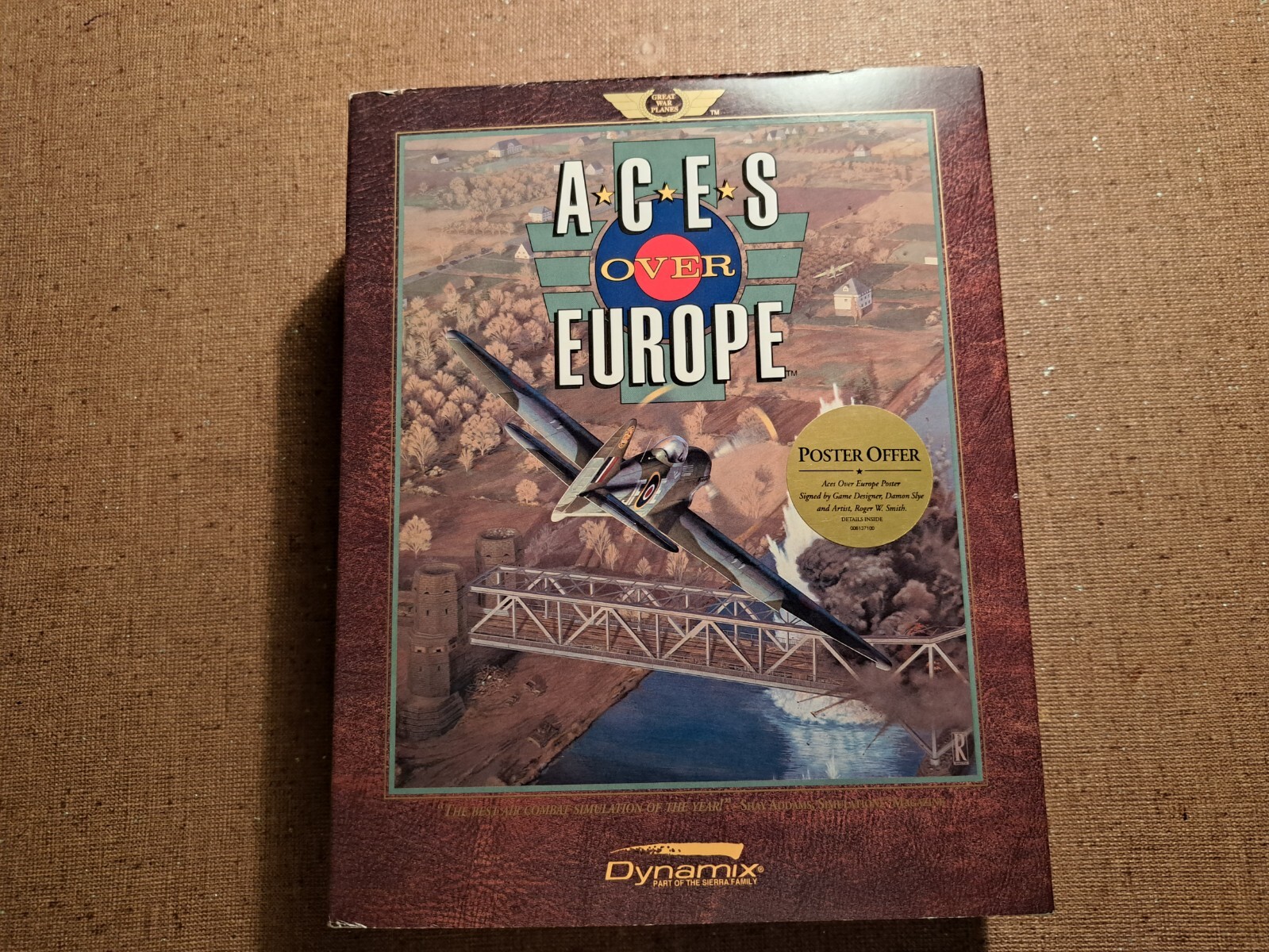 Aces Over Europe Big Box 3.5" Floppy w/manual & Aces of the Deep | eBay