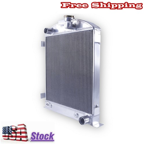 3Row Aluminum Radiator For 1932-1939 33 34 1938 Ford Model A Chevy V8 ...