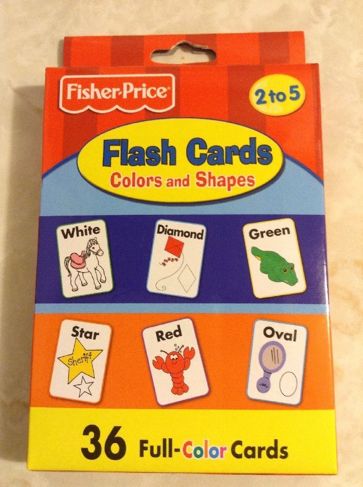 Fisher Price Flash Cards Colors And Shapes Ages 2-5 New | eBay