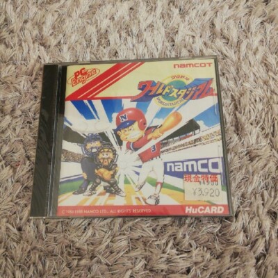 PCE PC Engine World Stadium NC63001 HuCard Retro Game | eBay