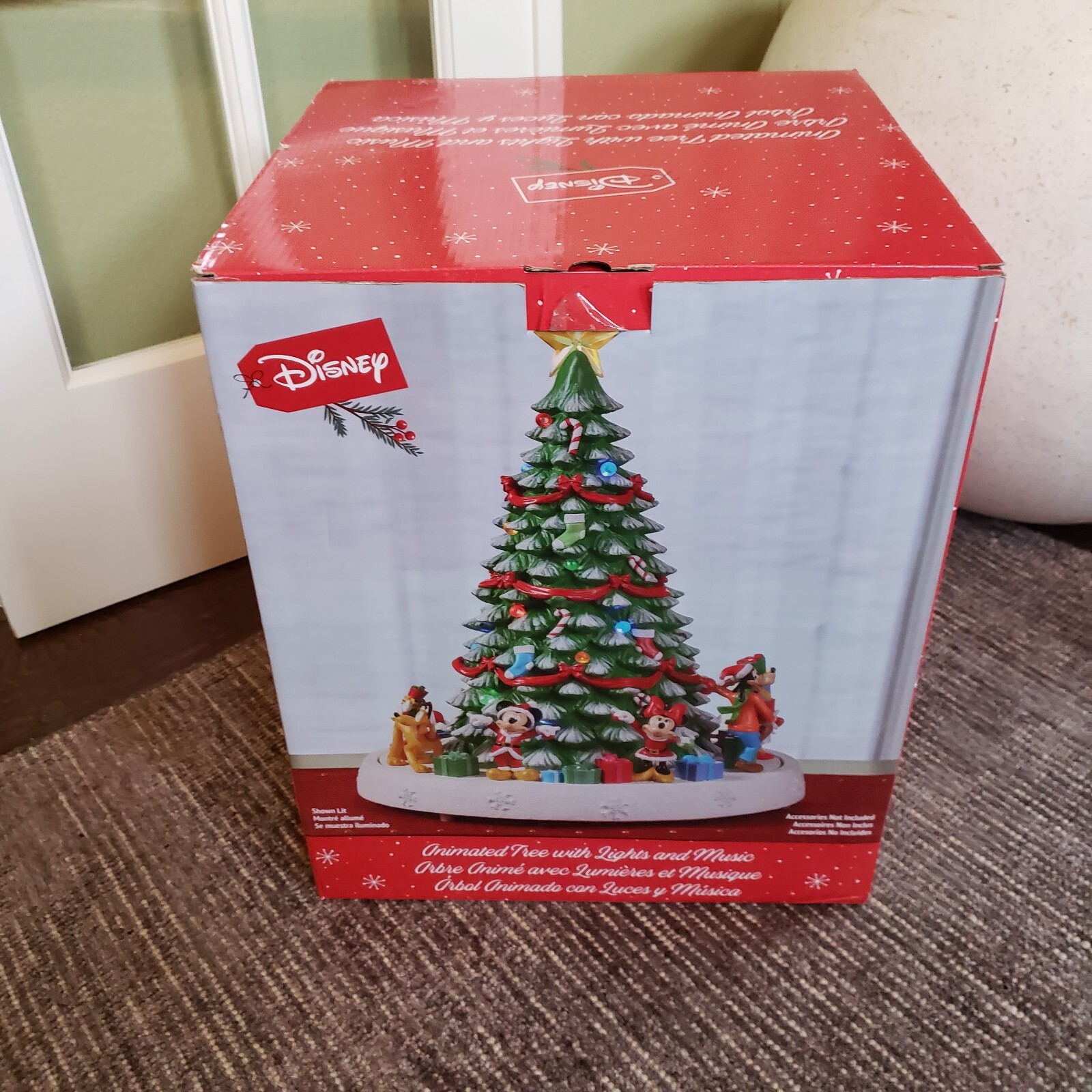 Disney Animated Holiday Tree with Music and LED Lights, 8 Classic ...