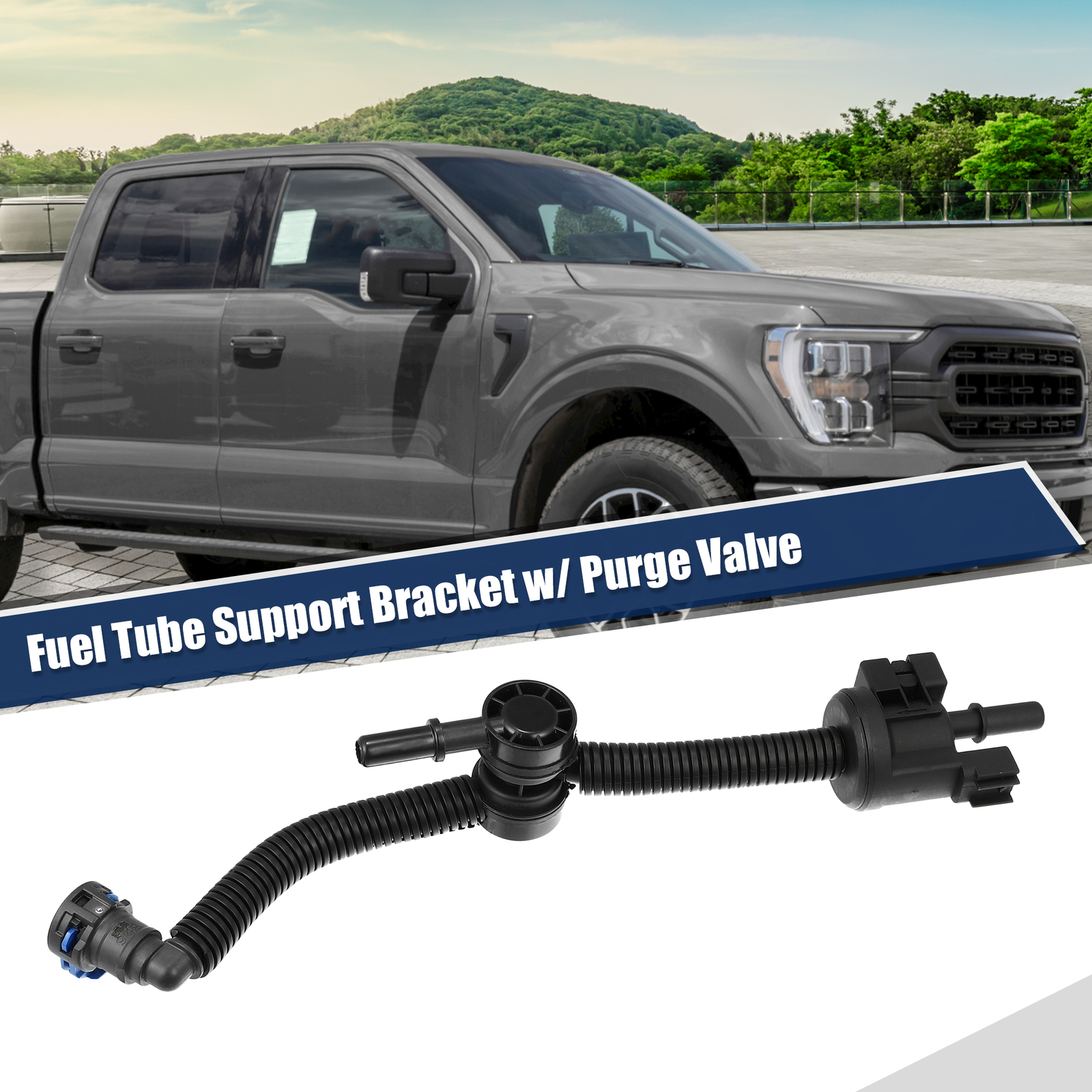 1pcs Fuel Tube Support Bracket Valve for Ford F-150 GL3Z-9B325-B Black ...