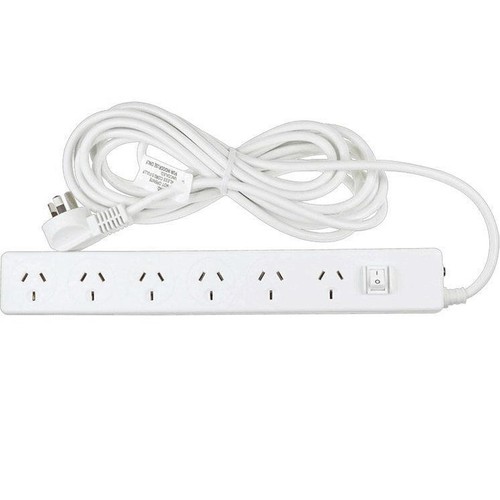 NEW Jackson Surge Protected 6 Way Outlet Board Master Switch Power ...