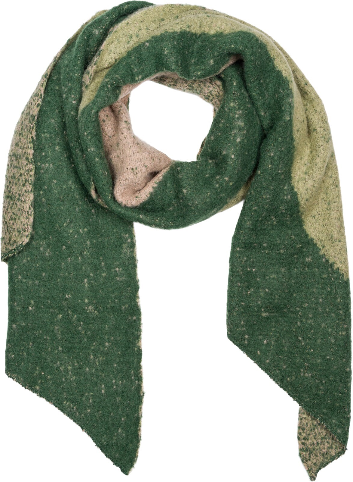 Damen weicher 3-Farbiger Web Schal in asymmetrischer Form, warme Winter ...