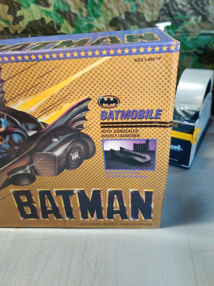 Batman Rocket Launcher Batmobile With Accessories And Cover 1989 ToyBiz ...