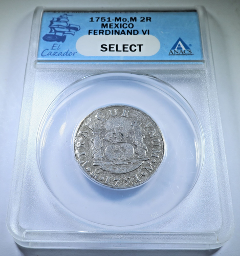 1751 El Cazador Shipwreck Spanish Mexico Silver 2 Reales Pirate ...