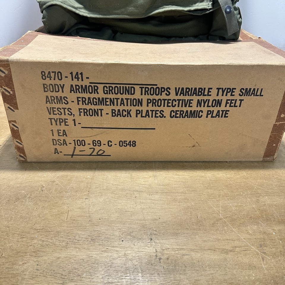 USGI Vietnam War Variable Type Body Armor Vest Flak Jacket NOS Unissued ...