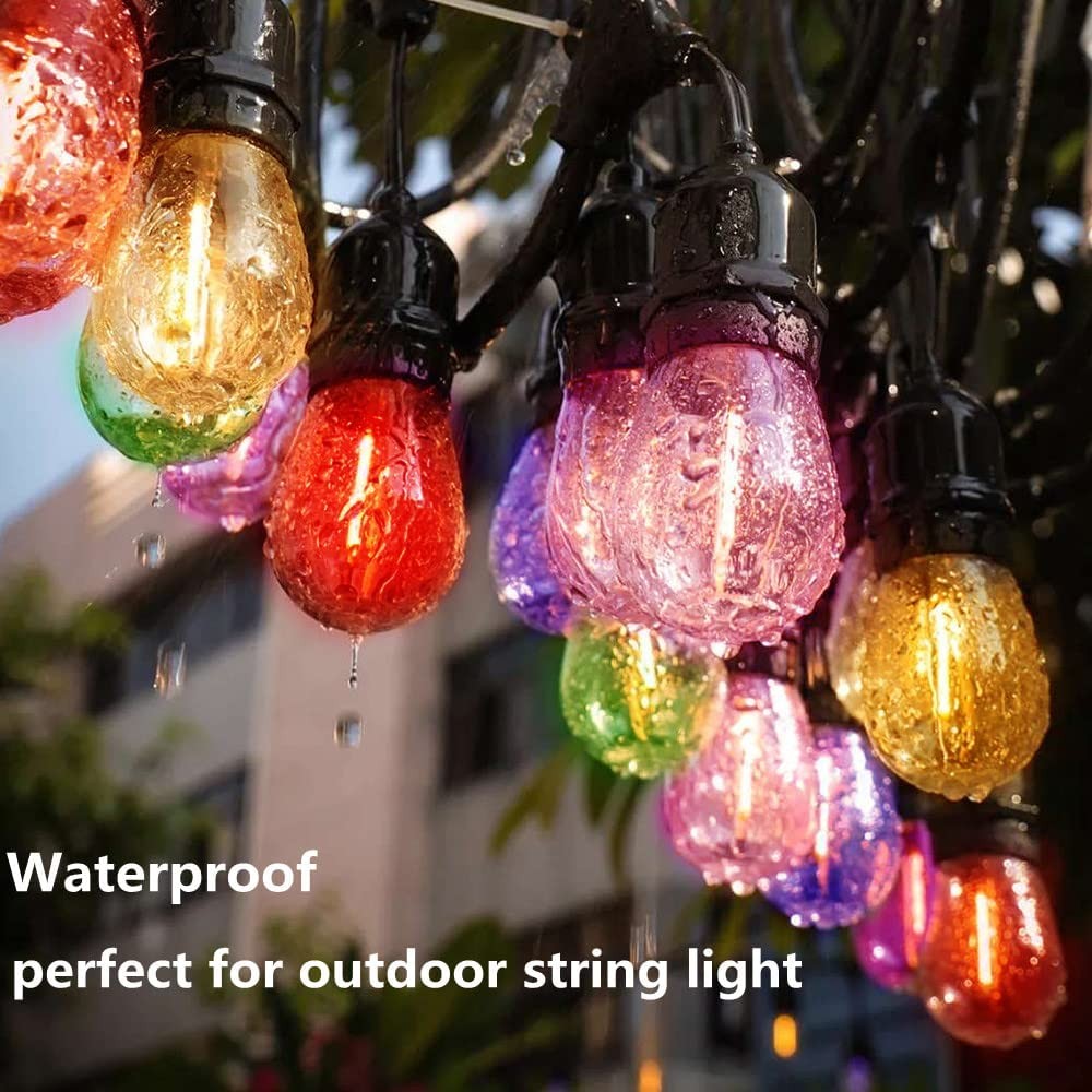 Best 24 Pack Multicolor S14 1W LED String Light Replacement Bulb Home ...