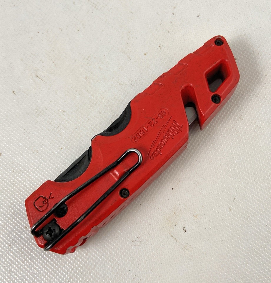 🌟Milwaukee 48-22-1502 Fastback Folding Utility Knife w/ Blade Storage ...