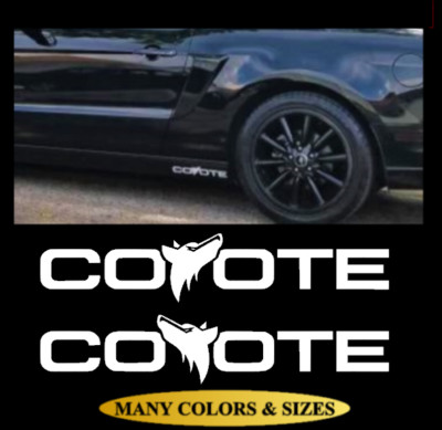 COYOTE Rocker Panel Banner Vinyl Decal Sticker COLORS SIZES Fits Ford ...