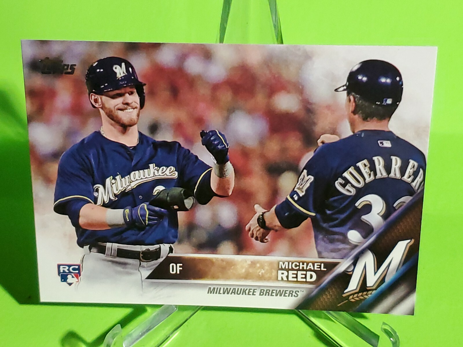 2016 Topps Series 2 Michael Reed RC #538 Baseball Rookie Card Milwaukee ...