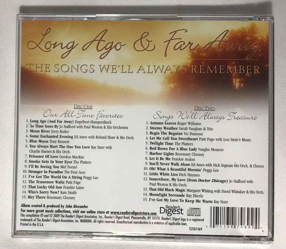 Long Ago and Far Away [Time/Life] by Various Artists (CD, Aug-2009 ...