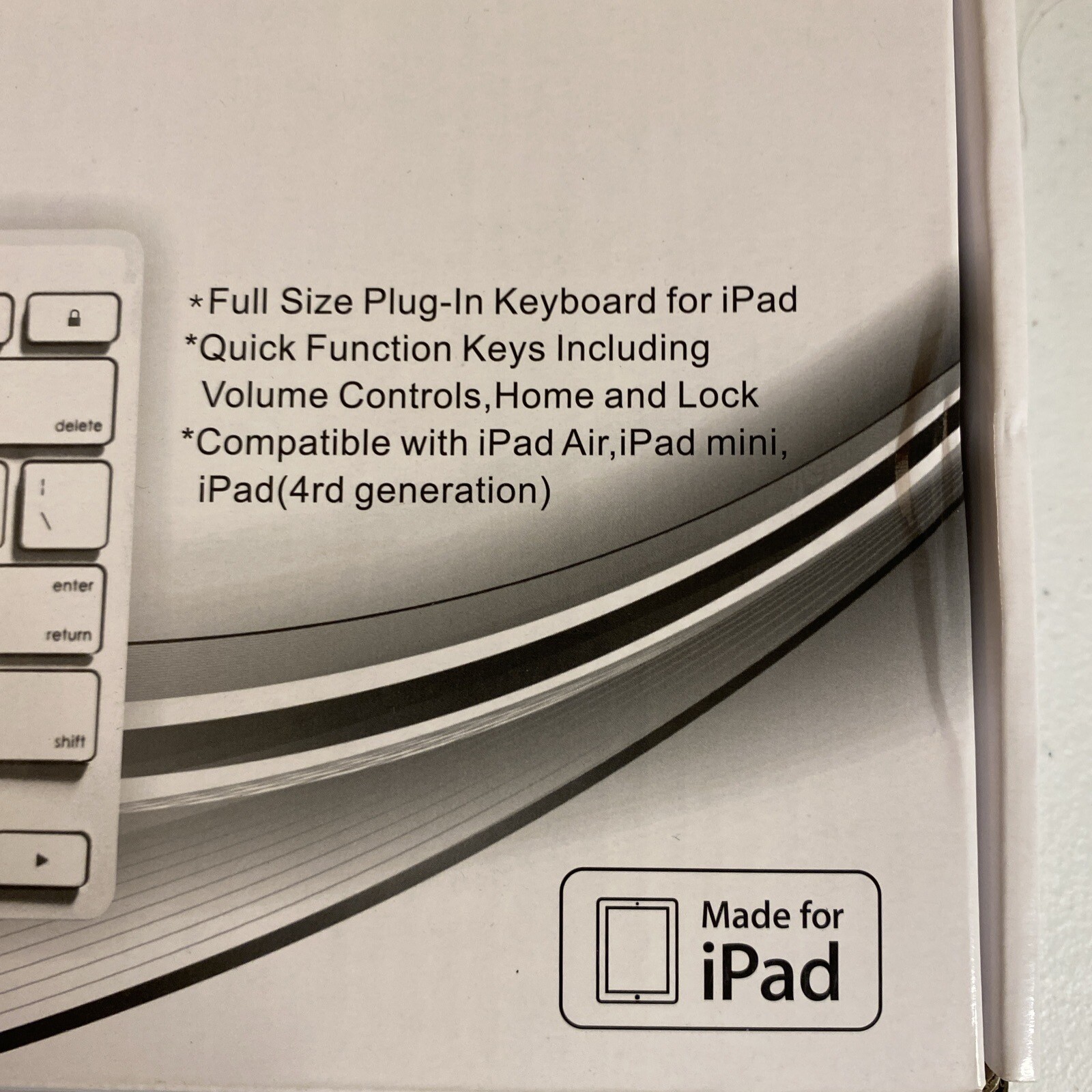 iPad Air YBK-S0808 iPad Mini iPad-4th Generation -Wired Keyboard KBD ...