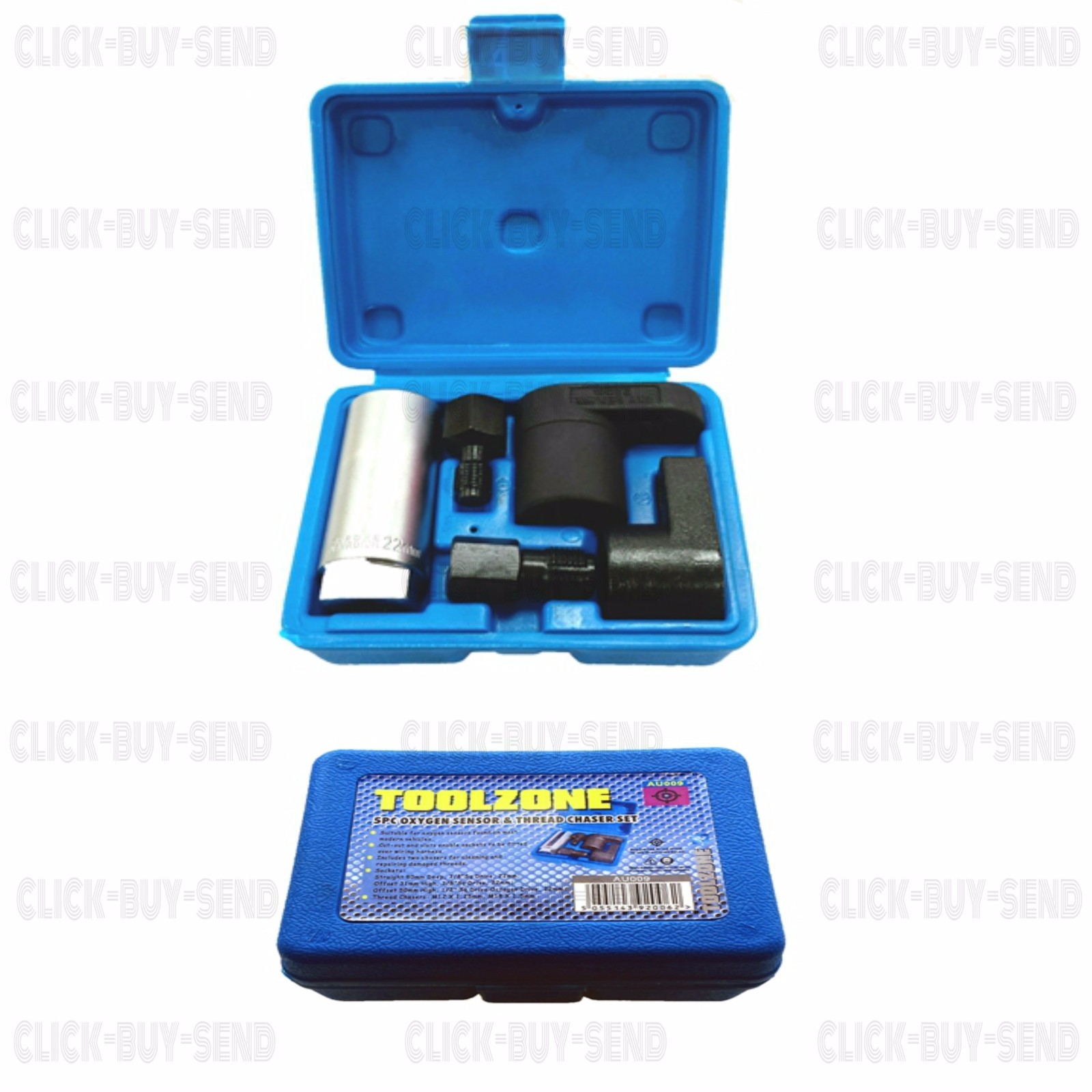 OXYGEN 02 SENSOR SOCKET 22MM & THREAD CHASER 3/8" SQ DRIVE LAMBDA LAMDA ...